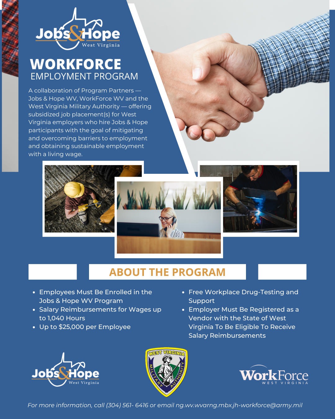 Employer Incentive | Jobs & Hope WV Workforce Employment Program - Jobs and Hope